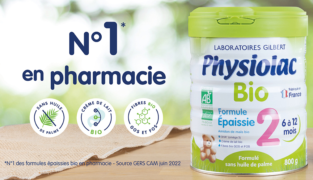 Physiolac : Lait infantile Bio pour Bébé fabriqué en France